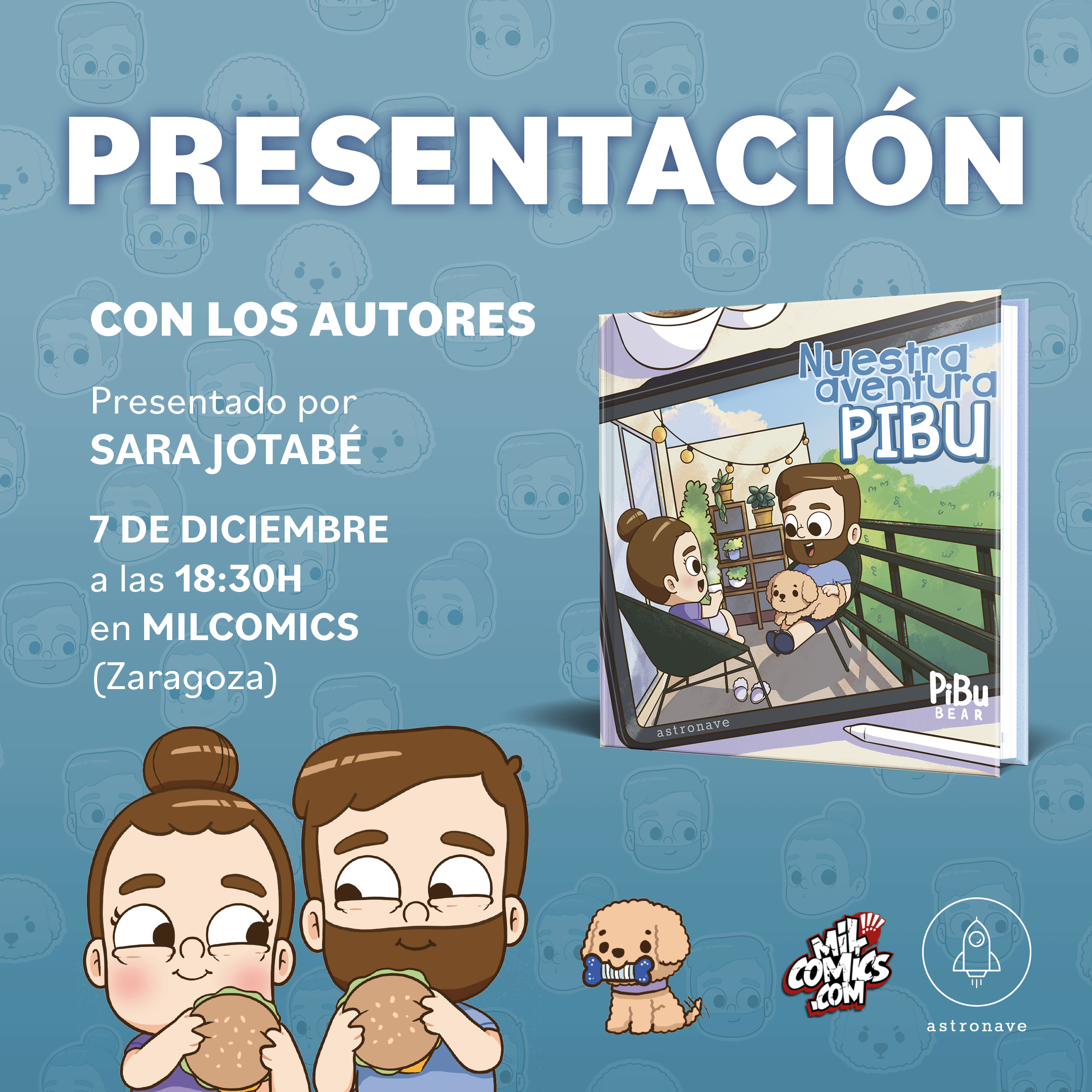Presentación de NUESTRA AVENTURA PIBU en Zaragoza - Norma Editorial