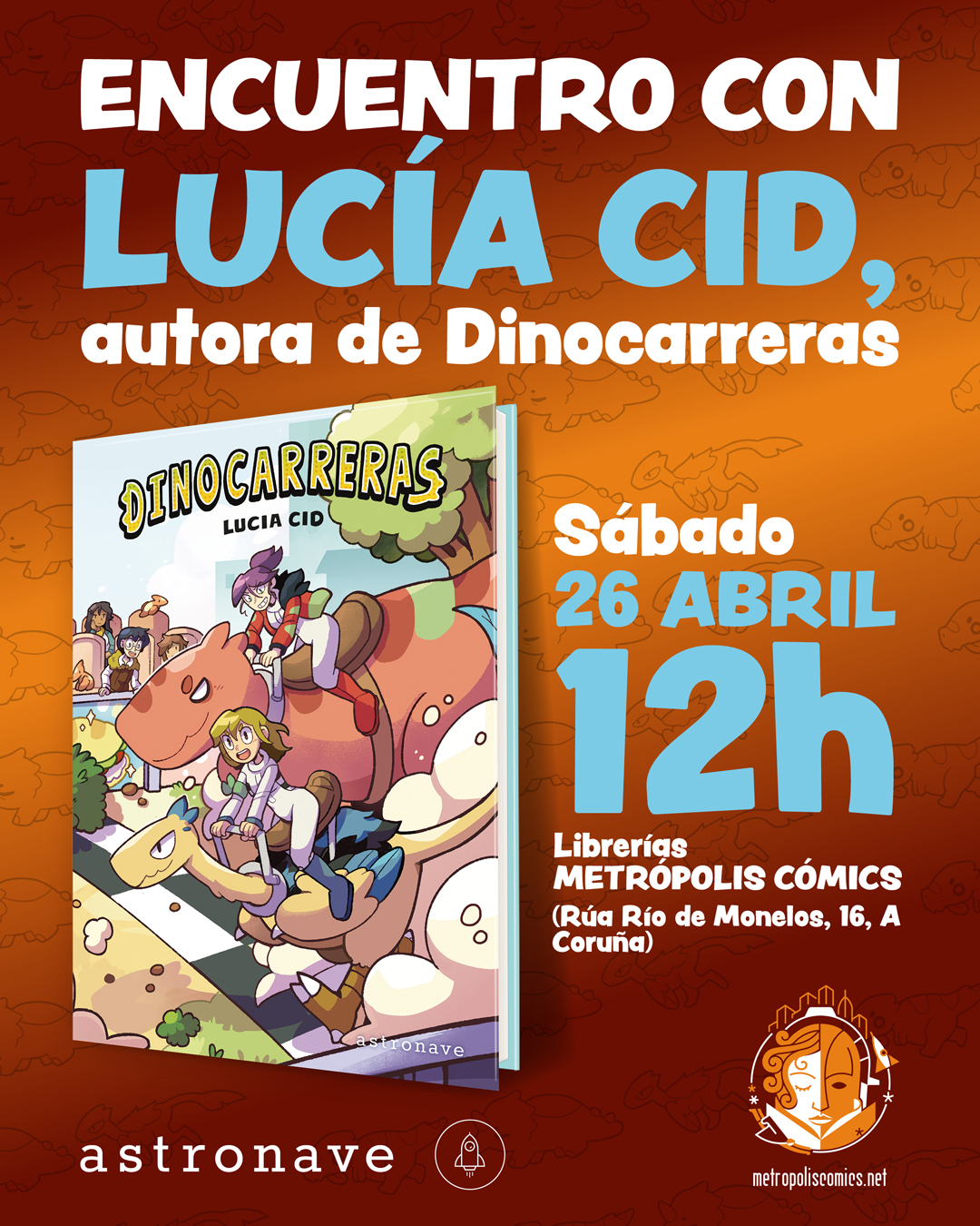 Presentación de DINOCARRERAS con Lucía Cid en A Coruña - Norma Editorial
