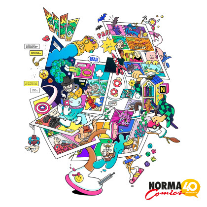 La librería Norma Cómics celebra 40 años con una imagen conmemorativa ...